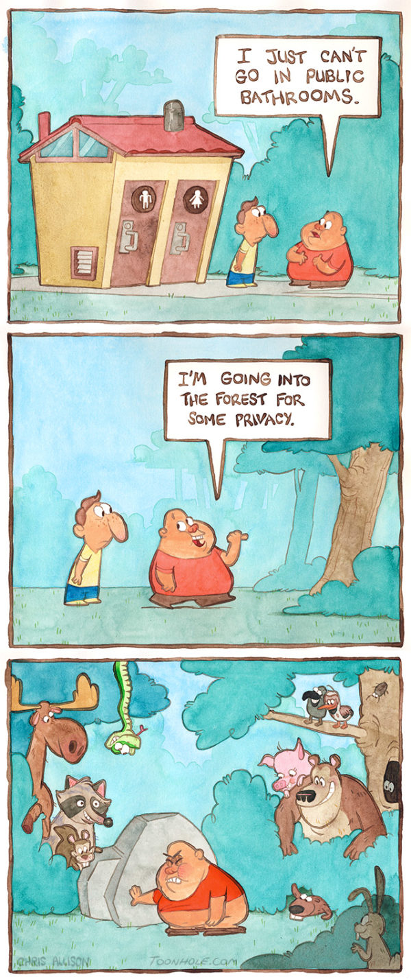 Bathroom Privacy Toonhole